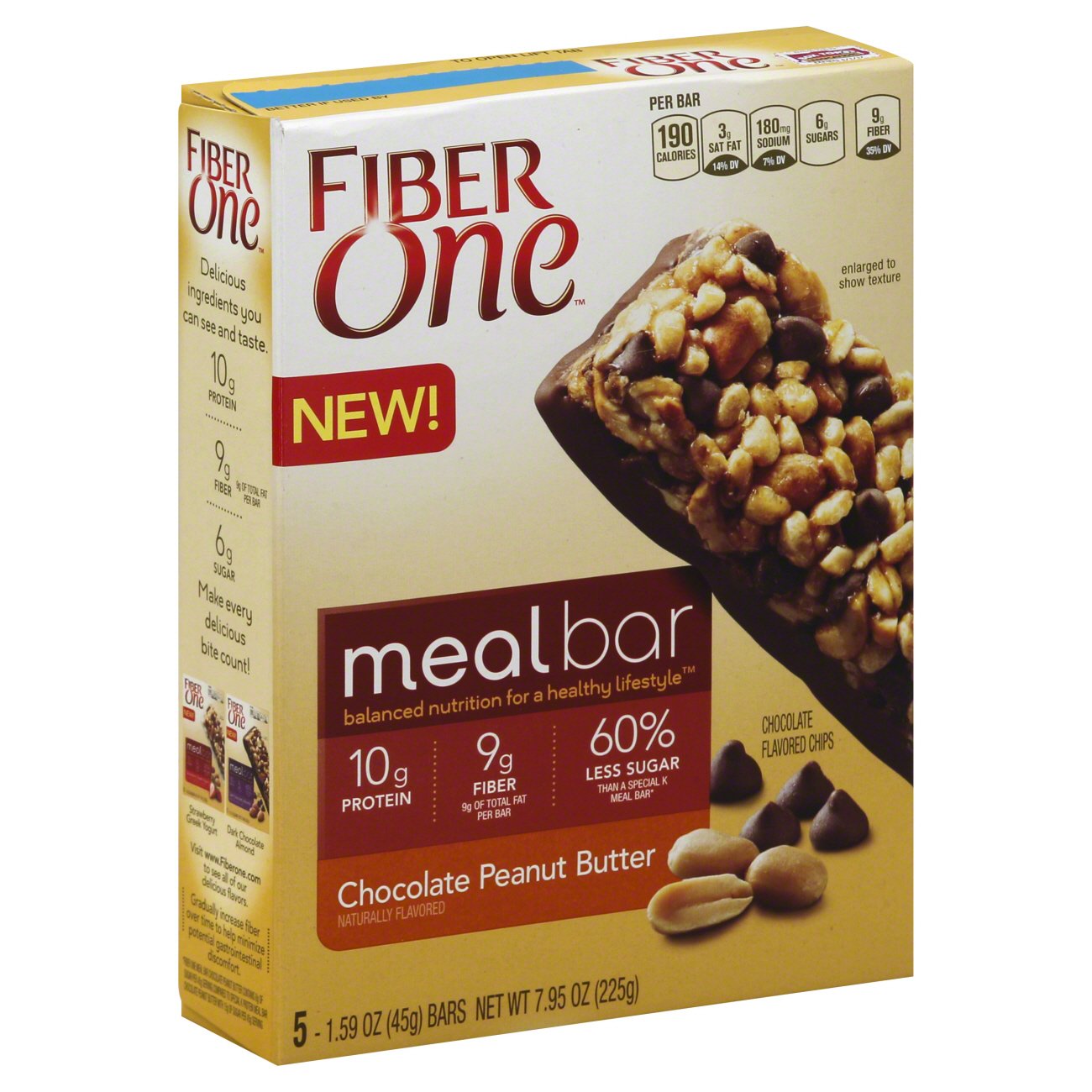 Fiber One Chocolate Peanut Butter Meal Bar - Shop Granola & snack bars ...