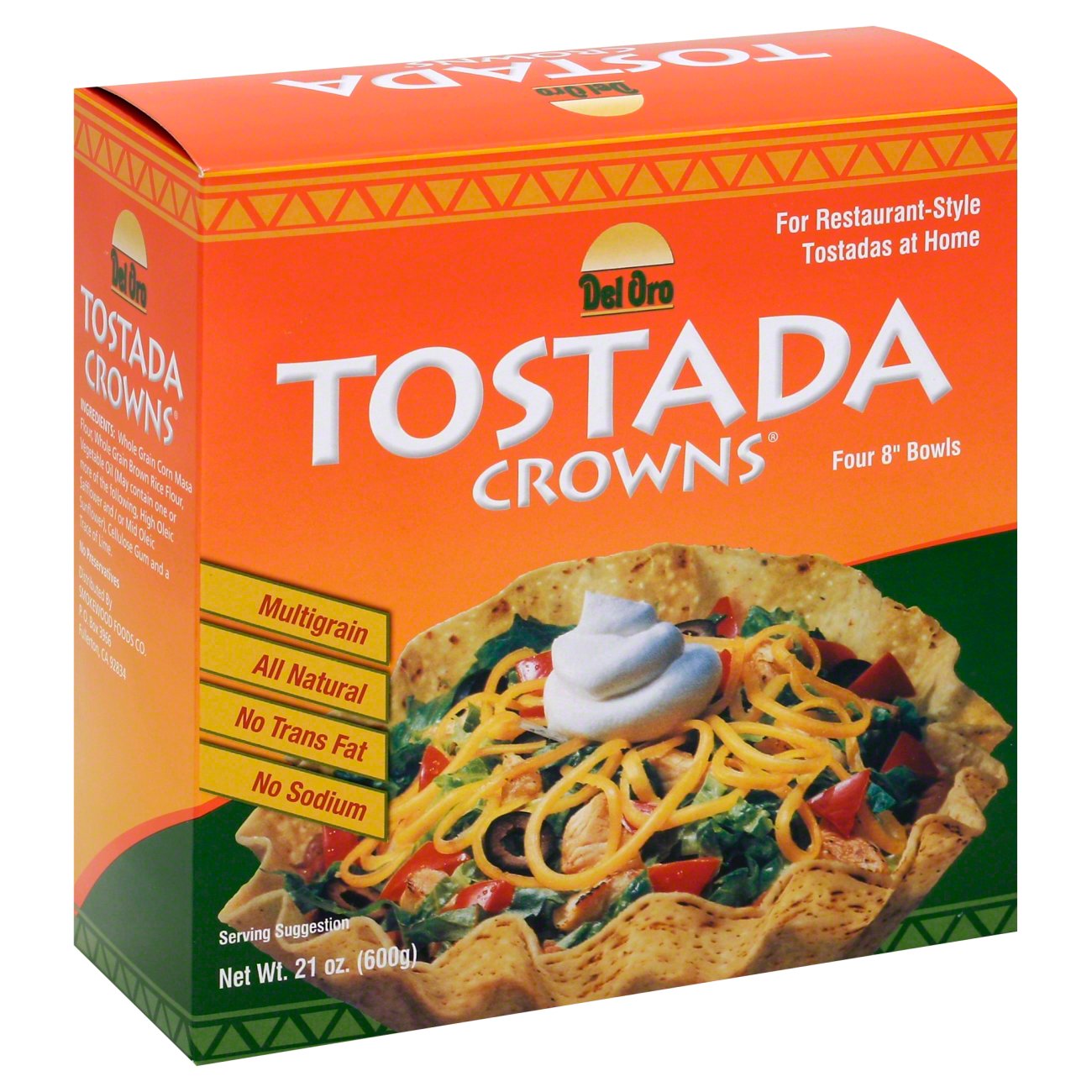 Del Oro 8 in Tostada Crowns - Shop Tortillas at H-E-B