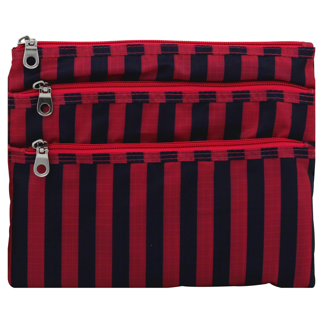 Modella Summertime Blue Stripe 3 Zip Purse Kit - Shop Makeup bags at H-E-B