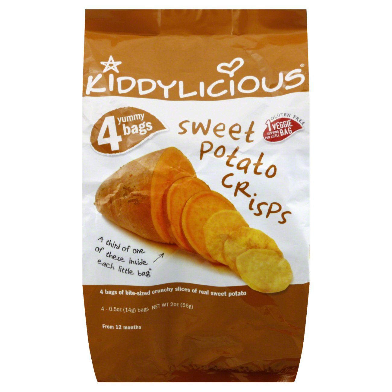 Kiddylicious Sweet Potato Crisps - Shop Toddler food at H-E-B