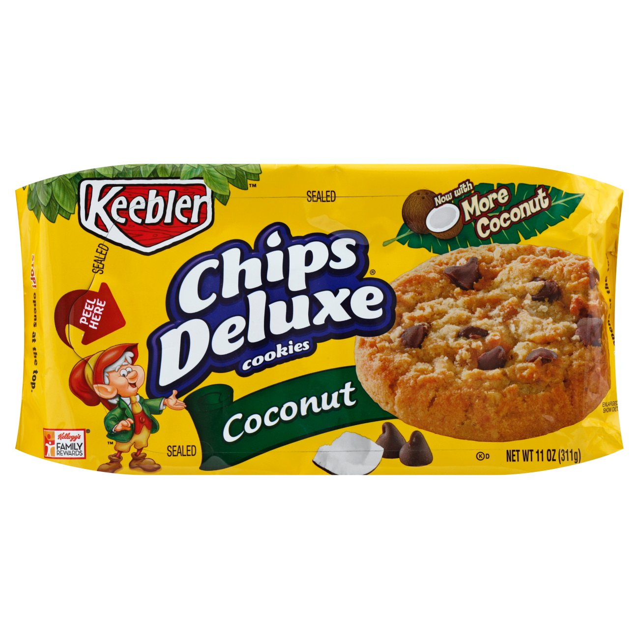 KEEBLER Keebler Chips Deluxe Cookies Coconut - Shop Cookies at H-E-B