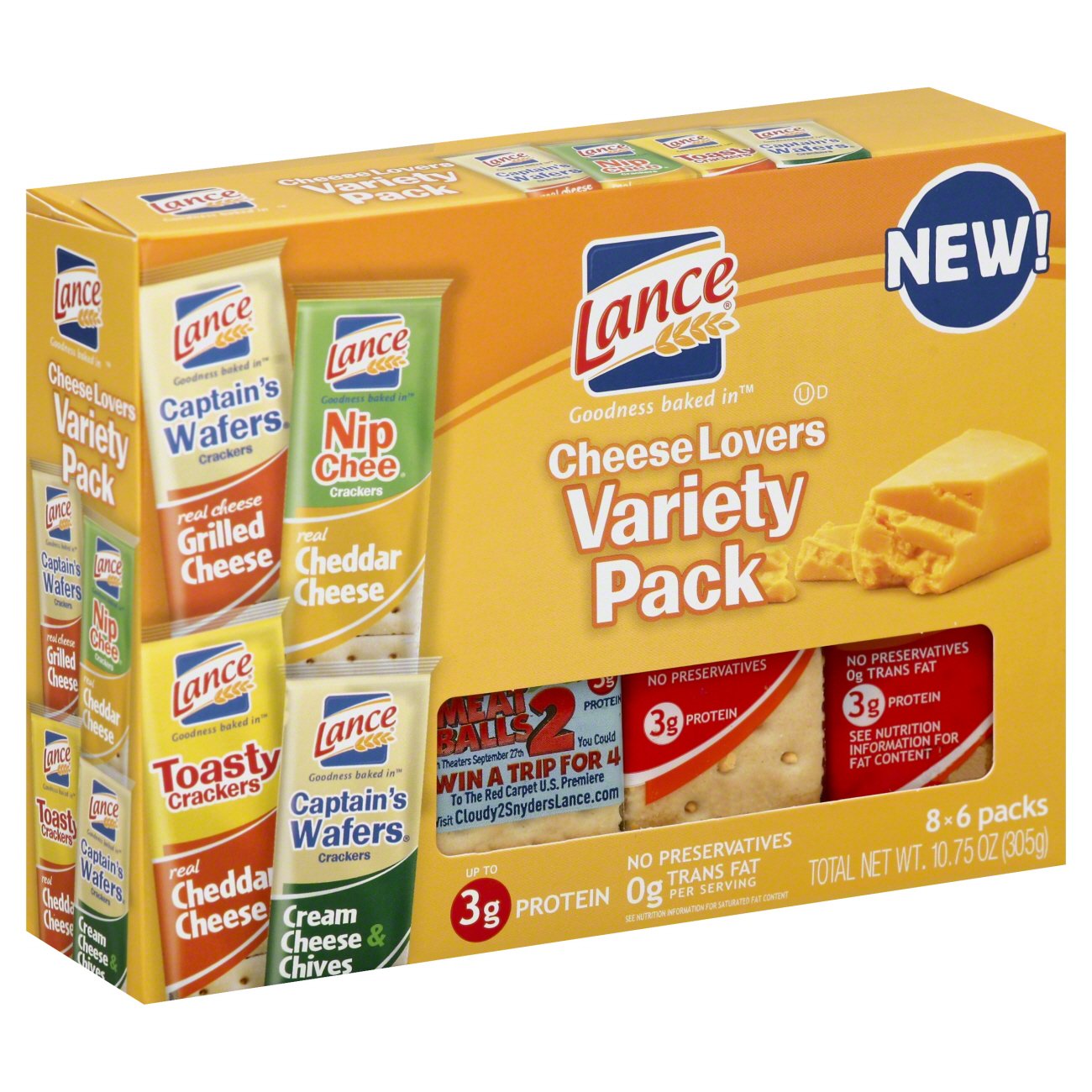 Lance Cheese Lovers Variety Pack - Shop Crackers & breadsticks at H-E-B