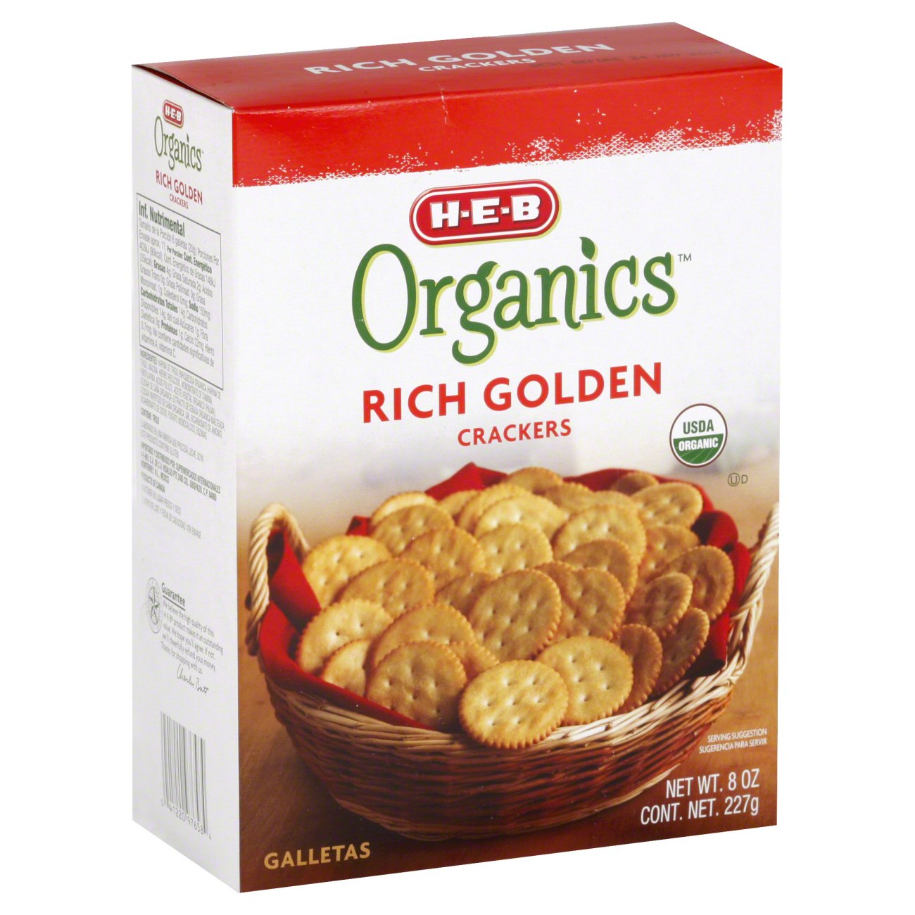 H-E-B Organics Rich Golden Crackers, 8 oz | Central Market - Really ...