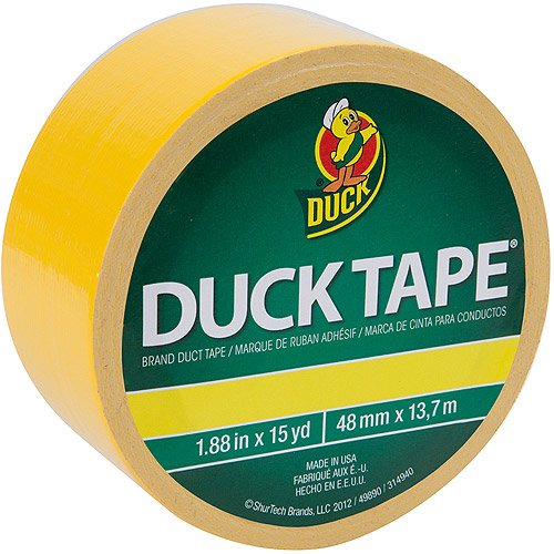 Duck Yellow Duck Tape 1.88 Inch x 15 YD - Shop Adhesives & tape at H-E-B