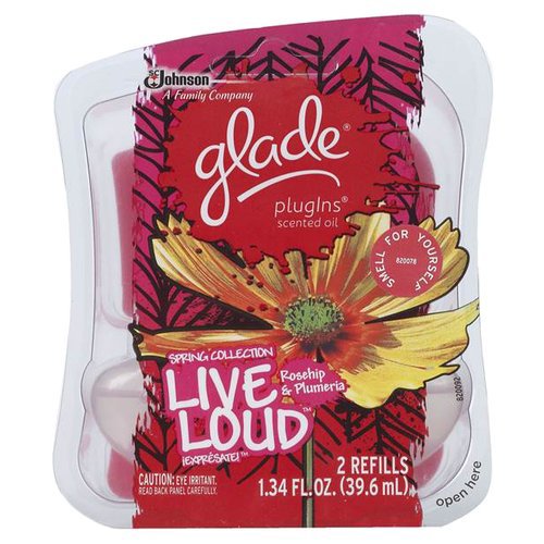 Glade Spring Collection Live Loud PlugIns Scented Oil Refills - Shop ...