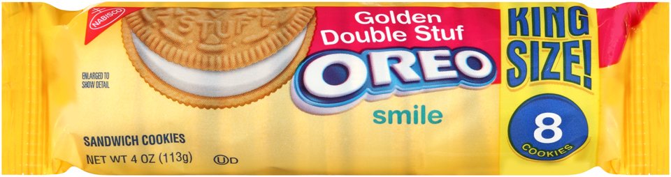 OREO Golden Double Stuf Sandwich Cookies King Size - Shop Cookies at H-E-B