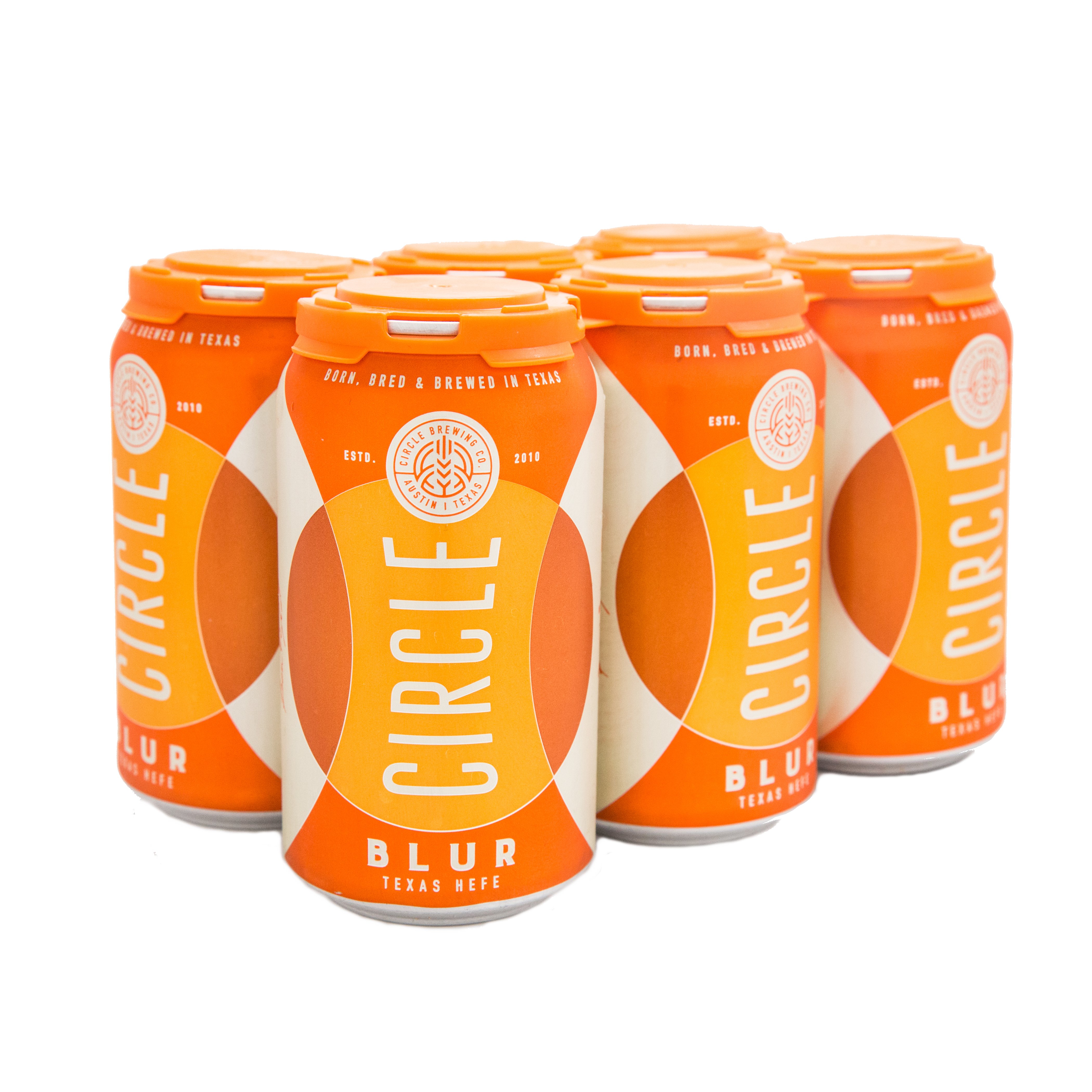 Circle Blur Texas Hefe Beer 6 pk Cans - Shop Beer at H-E-B