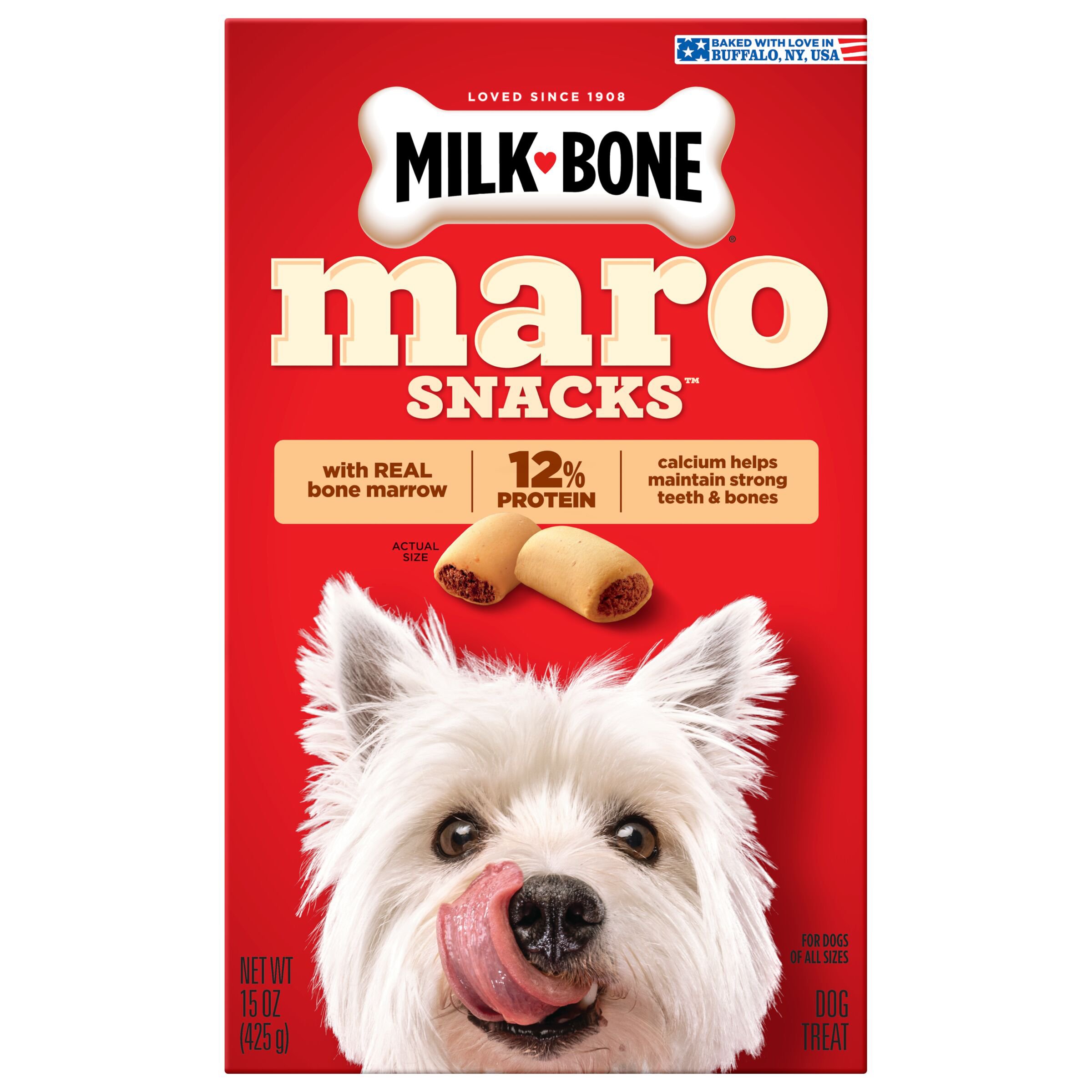 MilkBone MaroSnacks Small Dog Treats With Bone Marrow - Shop Biscuits ...