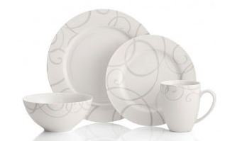 Oneida Symphony Grey 16 PC Dishware Set - Shop Dinnerware sets at H-E-B