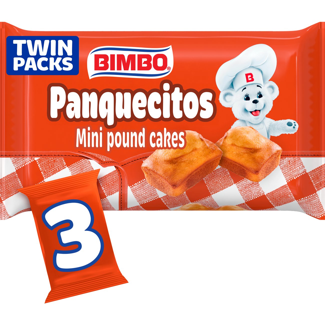 Bimbo Panquecitos Plain Mini Pound Cakes - Shop Snack cakes at H-E-B