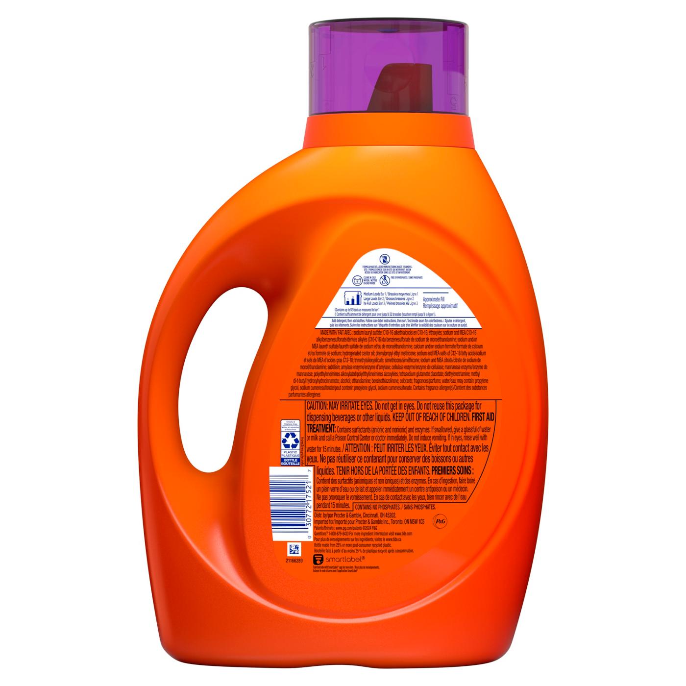 Tide + Febreze HE Turbo Clean Liquid Laundry Detergent, 59 Loads ...