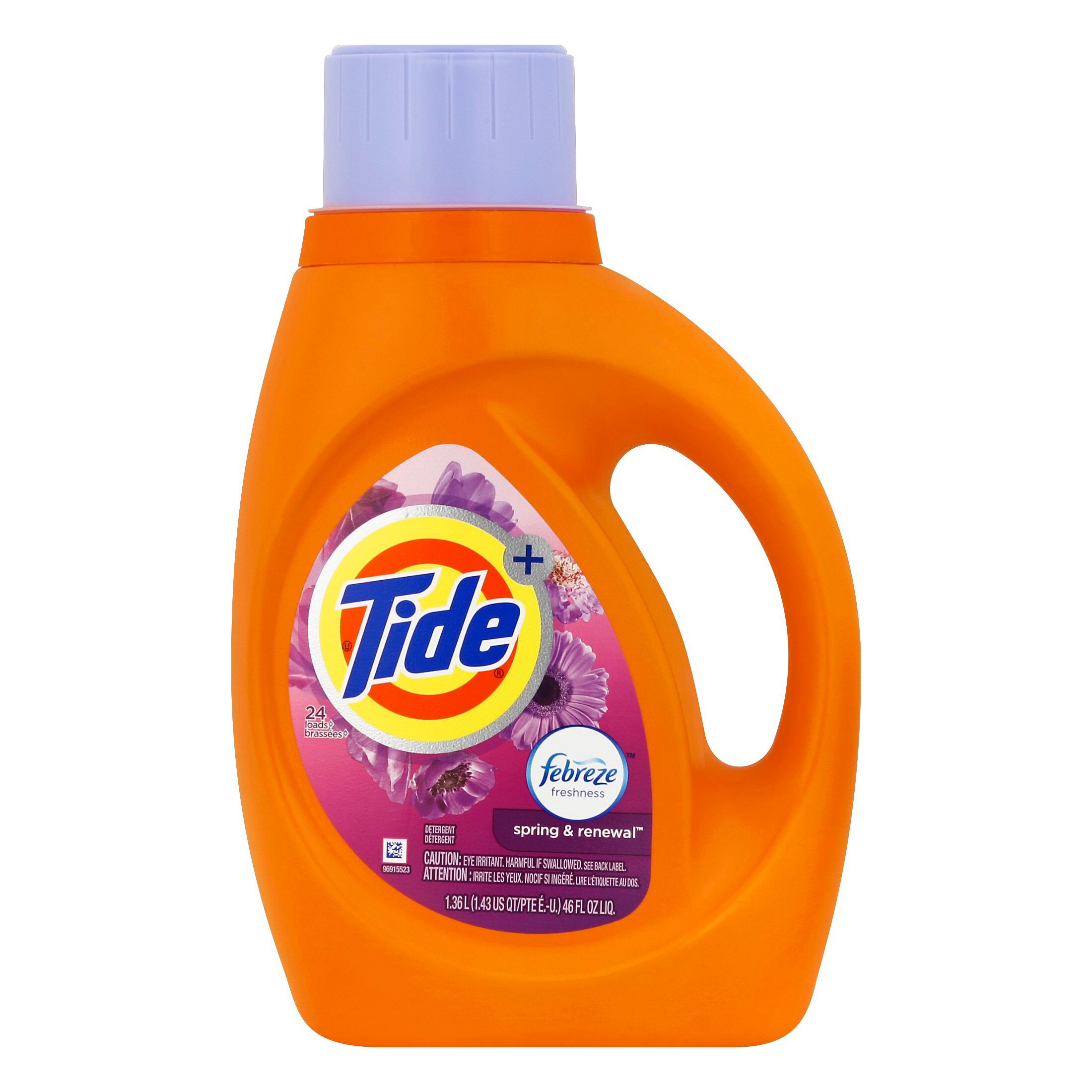 Tide with Febreze Fresh Spring & Renewal HE Liquid Laundry Detergent 24 ...