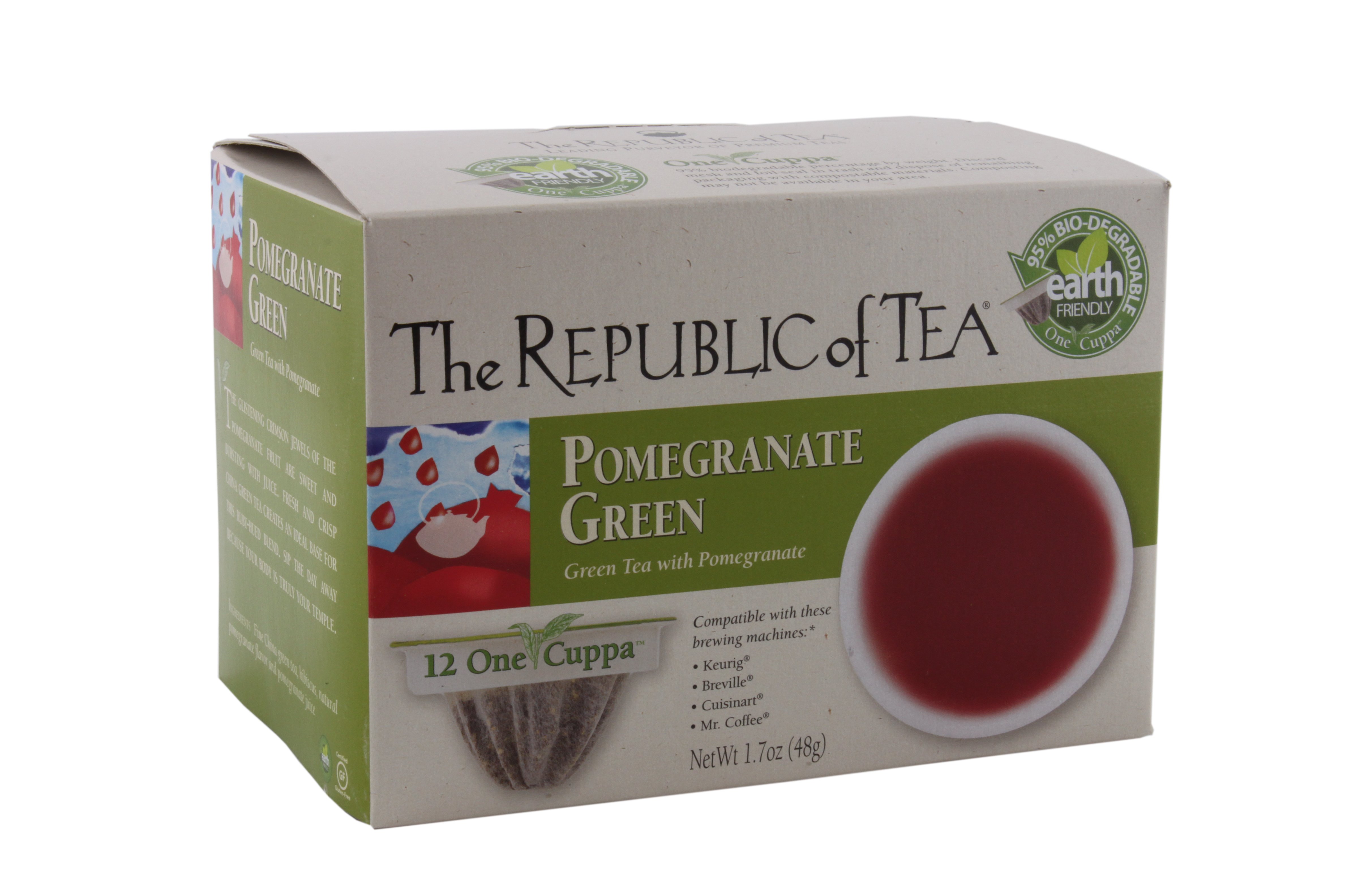 The Republic of Tea One Cuppa Pomegranate Green Tea - Shop Tea at H-E-B