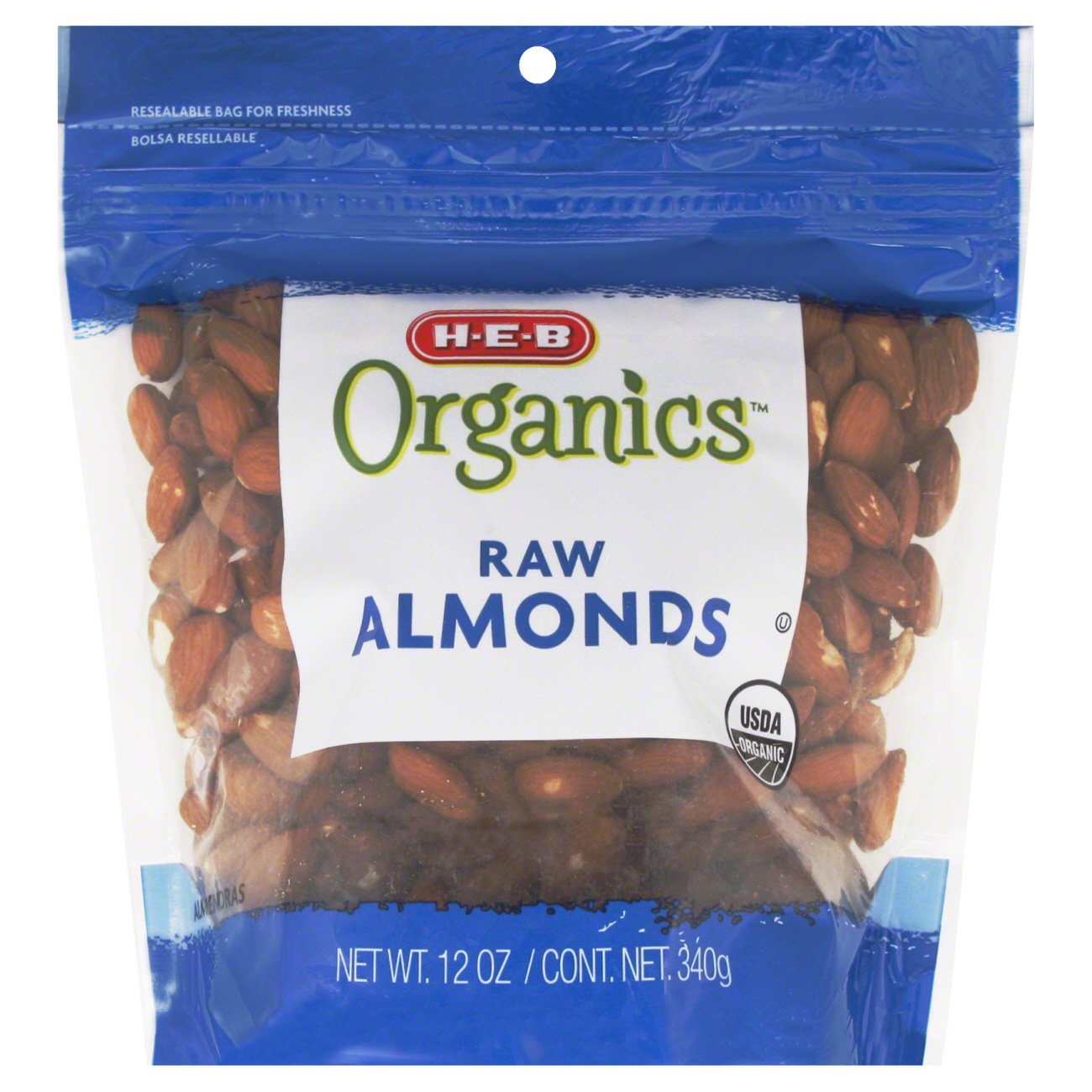 H-E-B Organics Raw Almonds - Shop Nuts & seeds at H-E-B