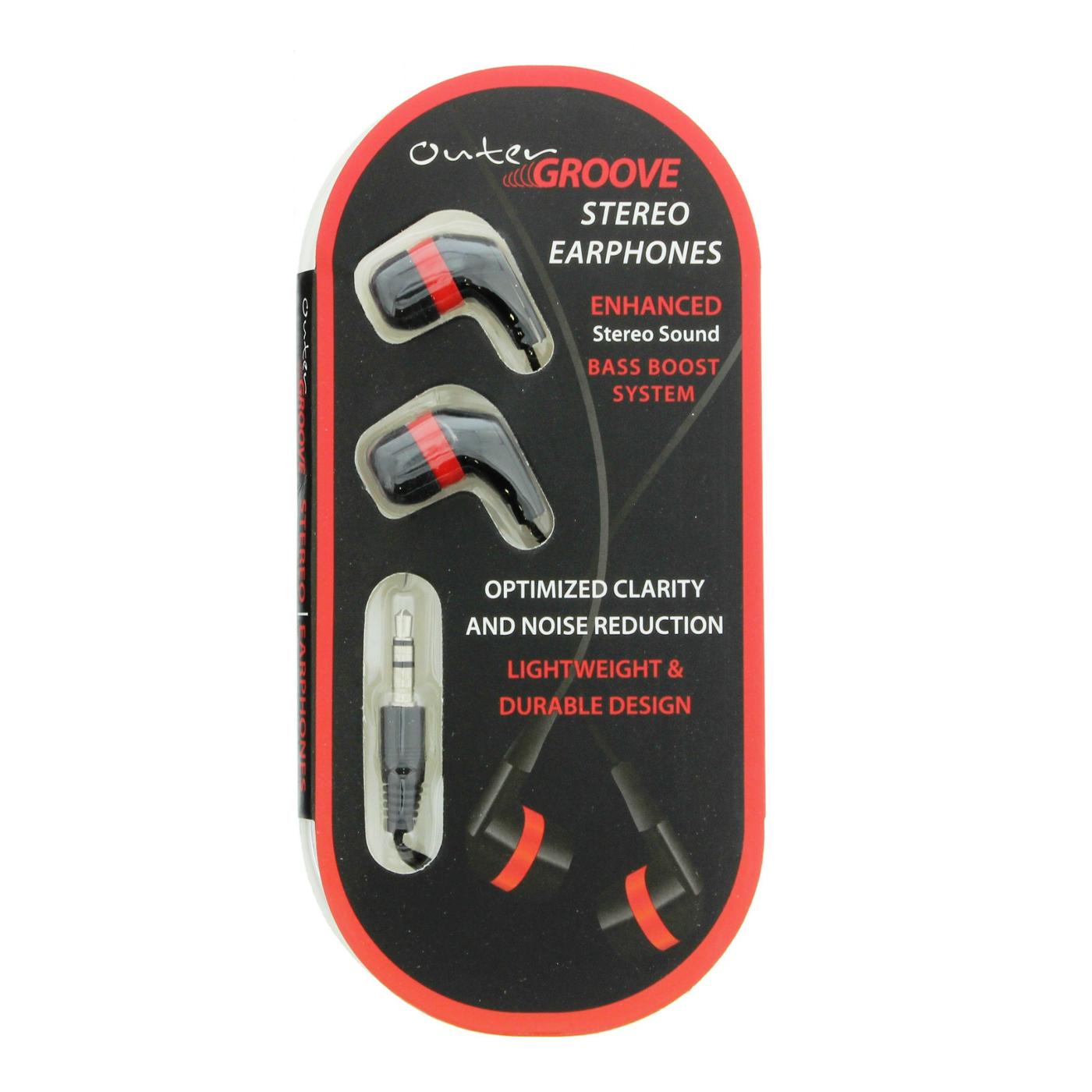 DM Merchandising Outer Groove Stereo Earphones, Colors May Vary - Shop ...