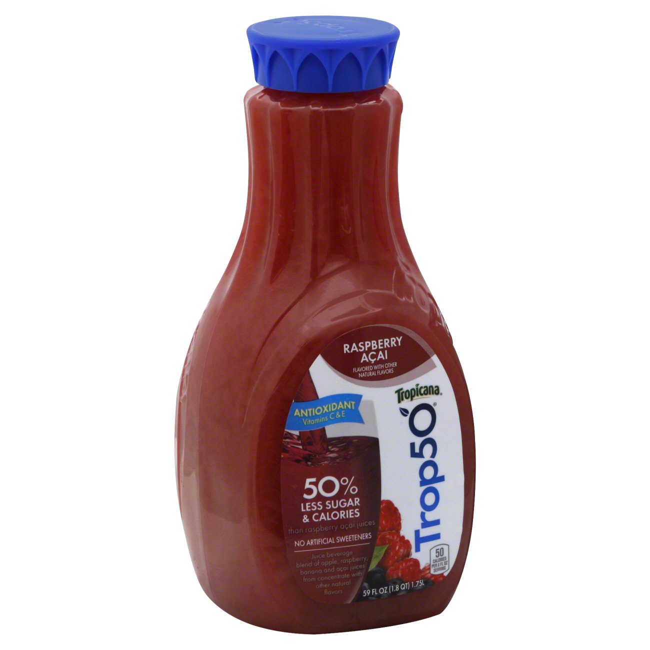 Tropicana Trop50 Raspberry Acai Juice Beverage - Shop Juice at H-E-B