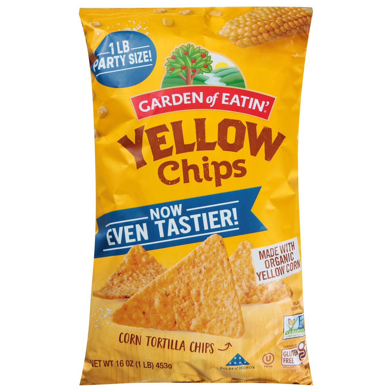 Garden of Eatin Yellow Corn Tortilla Chips Party Size - Shop Chips at H-E-B