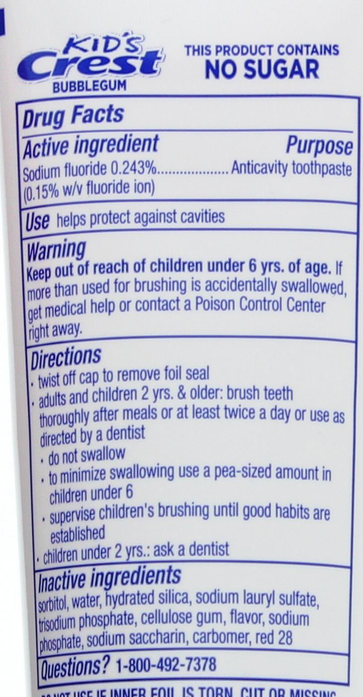 Crest Kid's Sesame Street Bubblegum Toothpaste - Shop Toothpaste at H-E-B