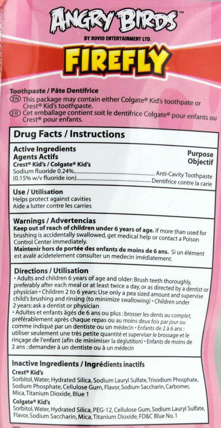 Dr. Fresh Firefly Angry Birds Dental Travel Kit Assorted - Shop ...