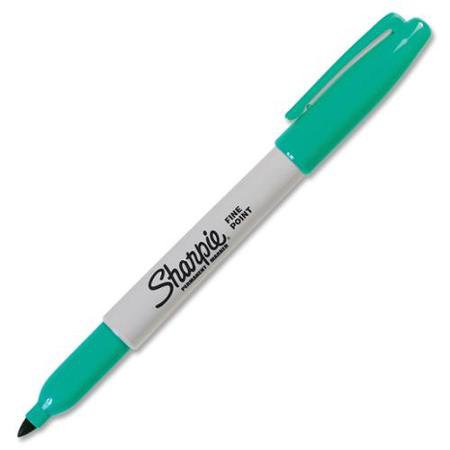 Sharpie Fine Point Permanent Marker, Aqua - Shop Markers at H-E-B