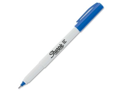 Sharpie Ultra Fine Point Permanent Marker, Blue - Shop School & Office ...