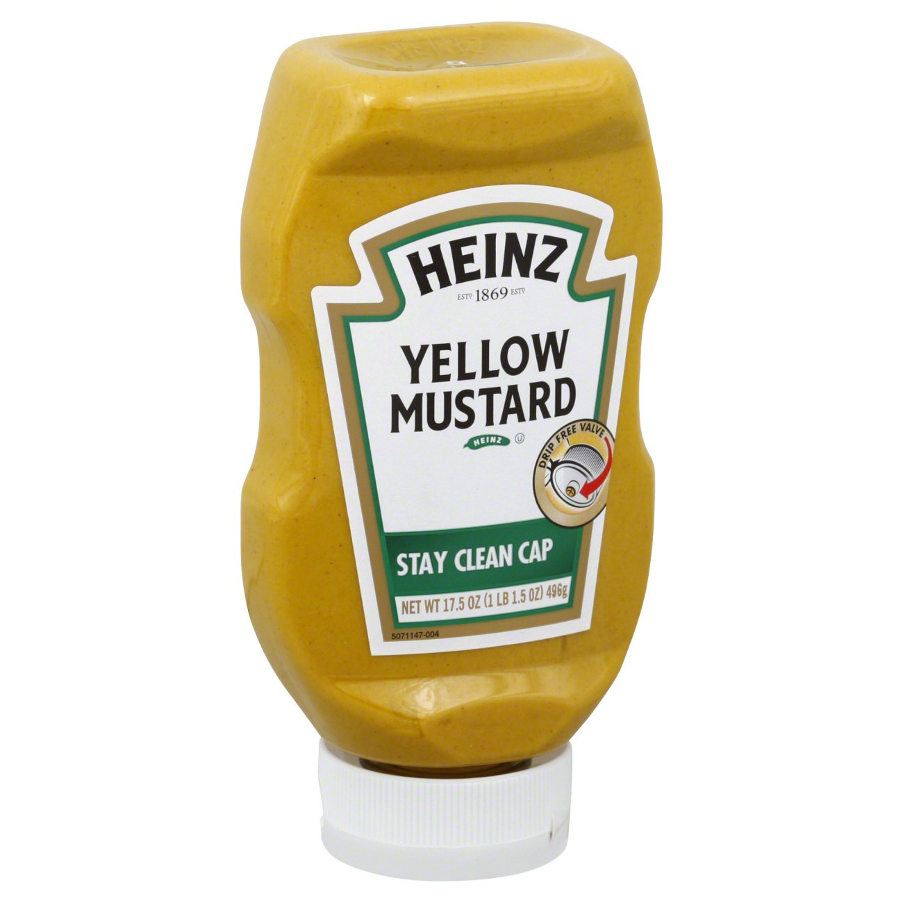 Heinz Stay Clean Cap Yellow Mustard - Shop Mustard at H-E-B