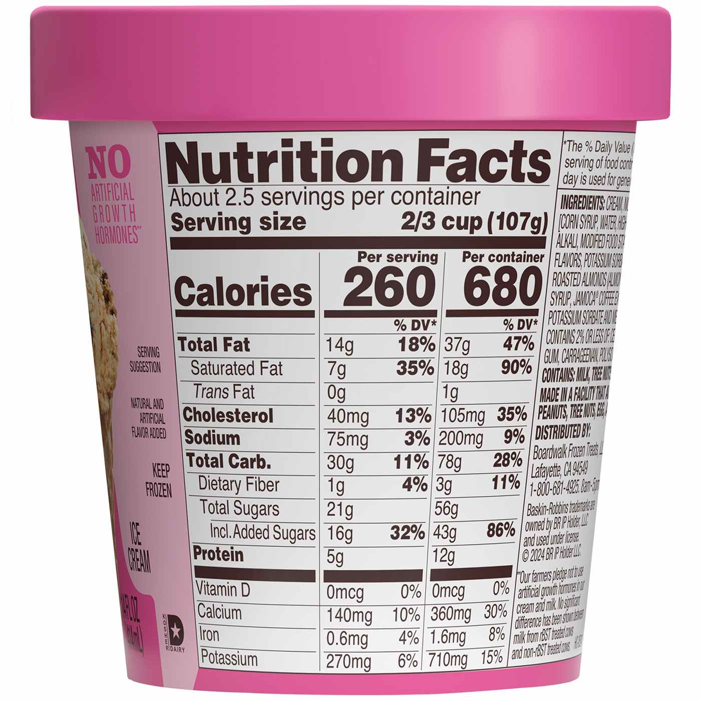 Baskin Robbins Jamoca Almond Fudge Ice Cream - Shop Ice cream at H-E-B