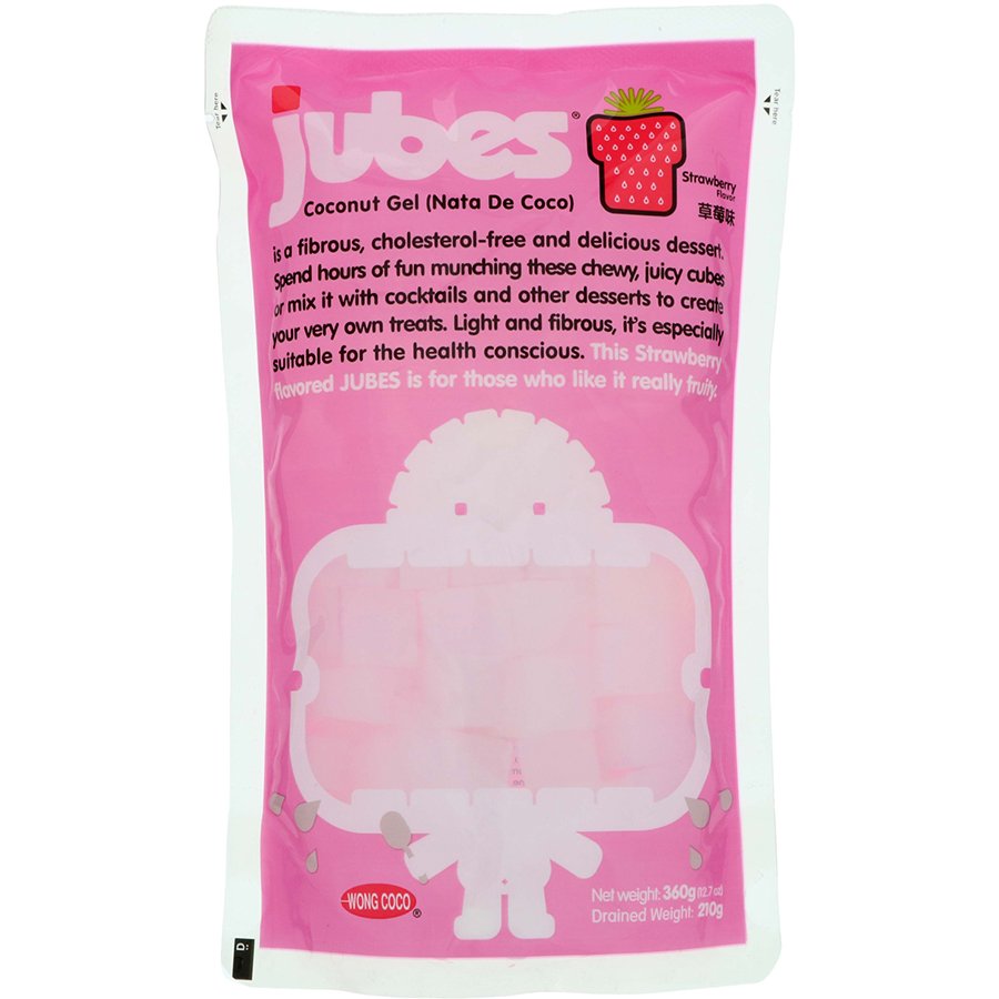 Jubes Nata De Coco Coconut Gel - Strawberry Flavor - Shop Candy at H-E-B