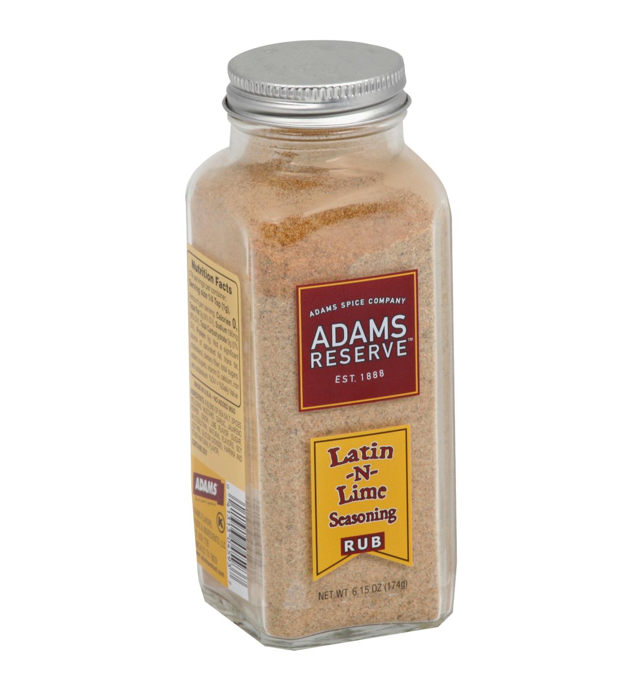Adams Reserve Latin-N-Lime Seasoning Rub - Shop Spice mixes at H-E-B