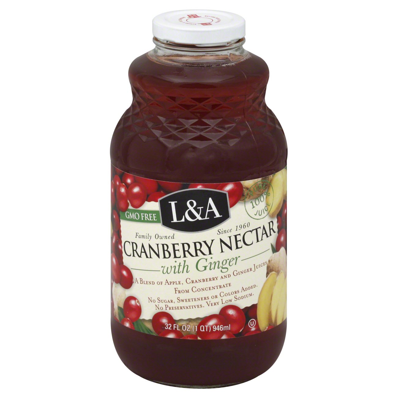 L&A Cranberry Nectar With Ginger - Shop Juice at H-E-B