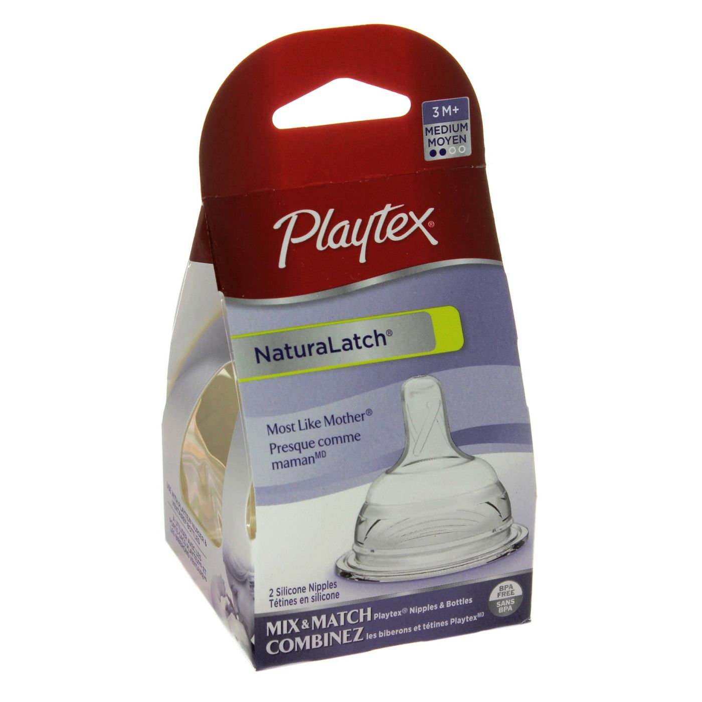 Playtex NaturaLatch Medium Flow Silicone Nipple - Shop Nipples at H-E-B