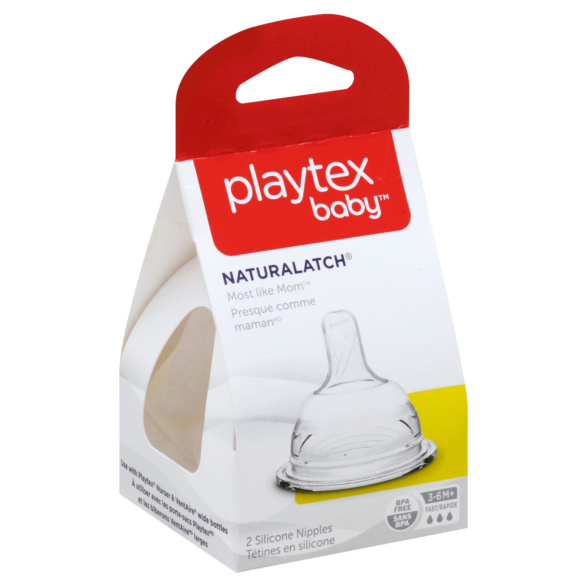 Playtex NaturaLatch Fast Flow Silicone Nipple - Shop Nipples at H-E-B