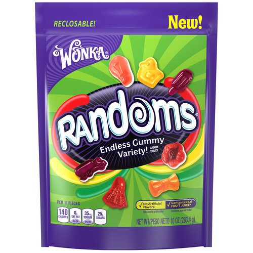 Willy Wonka Randoms Endless Gummy Variety Stand-up Bag - Shop Snacks ...