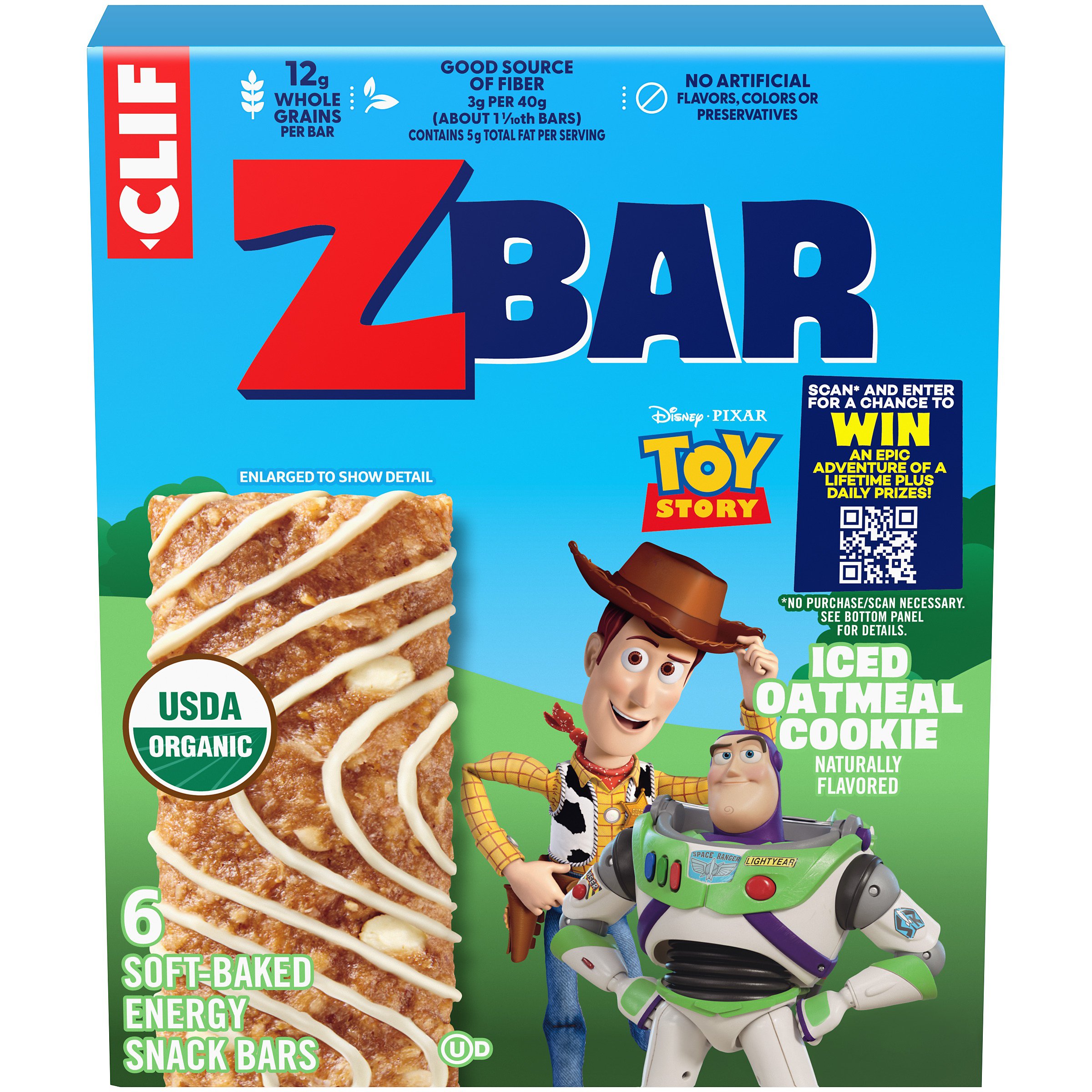 Clif Kid ZBar Iced Oatmeal Cookie Z Bars Shop Granola Snack Bars At