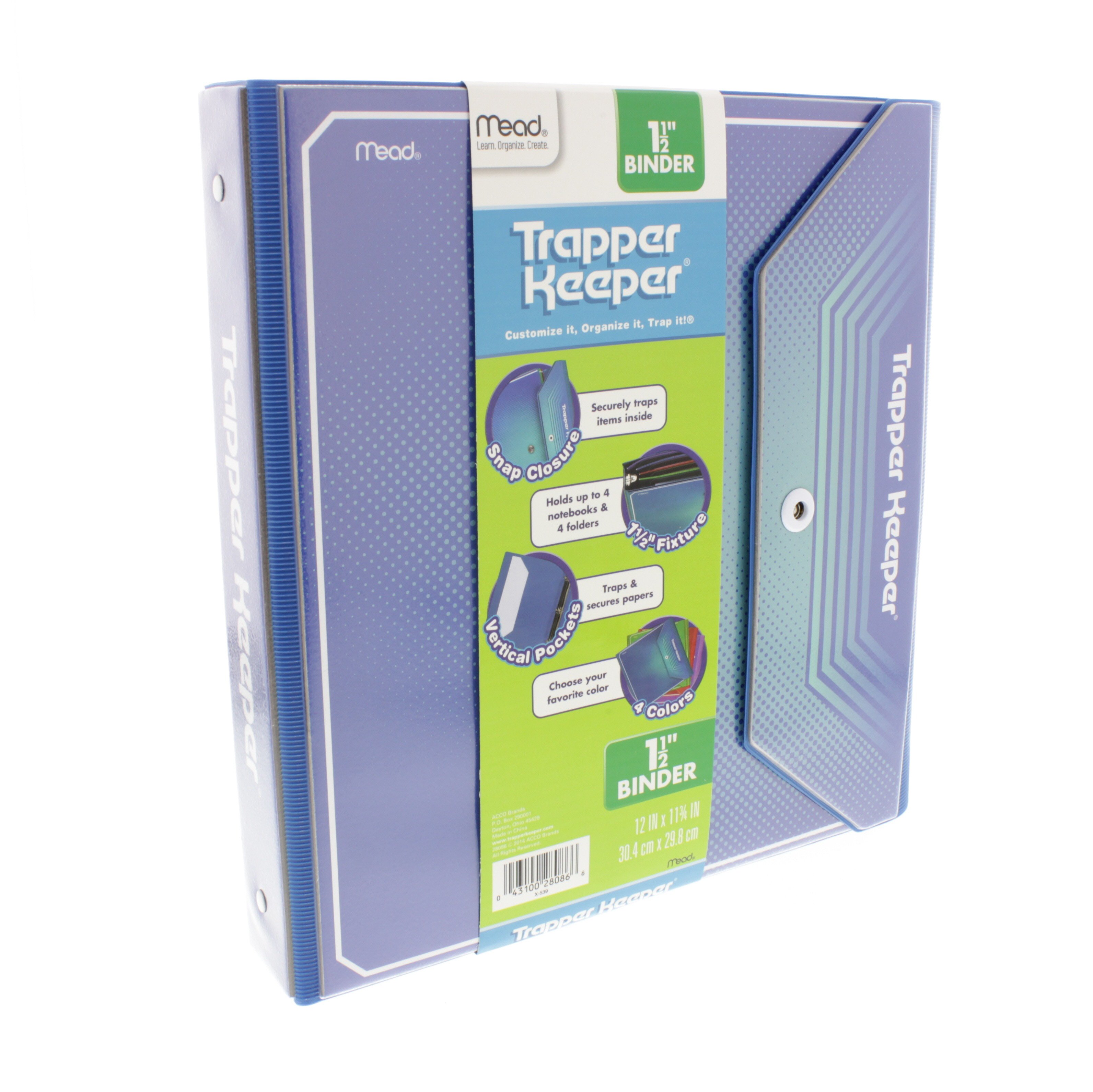 MEAD Trapper Keeper Heat Sealed Binder, Assorted Colors - Shop School ...