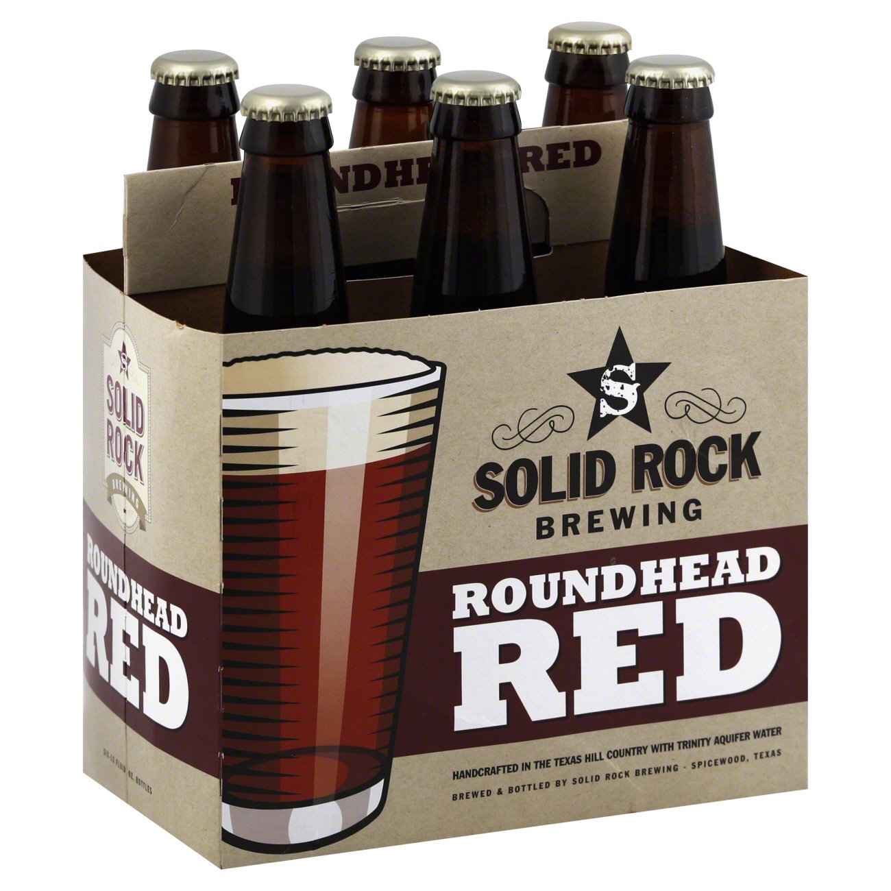Solid Rock Roundhead Red Irish Ale 6 PK - Shop Beer at H-E-B