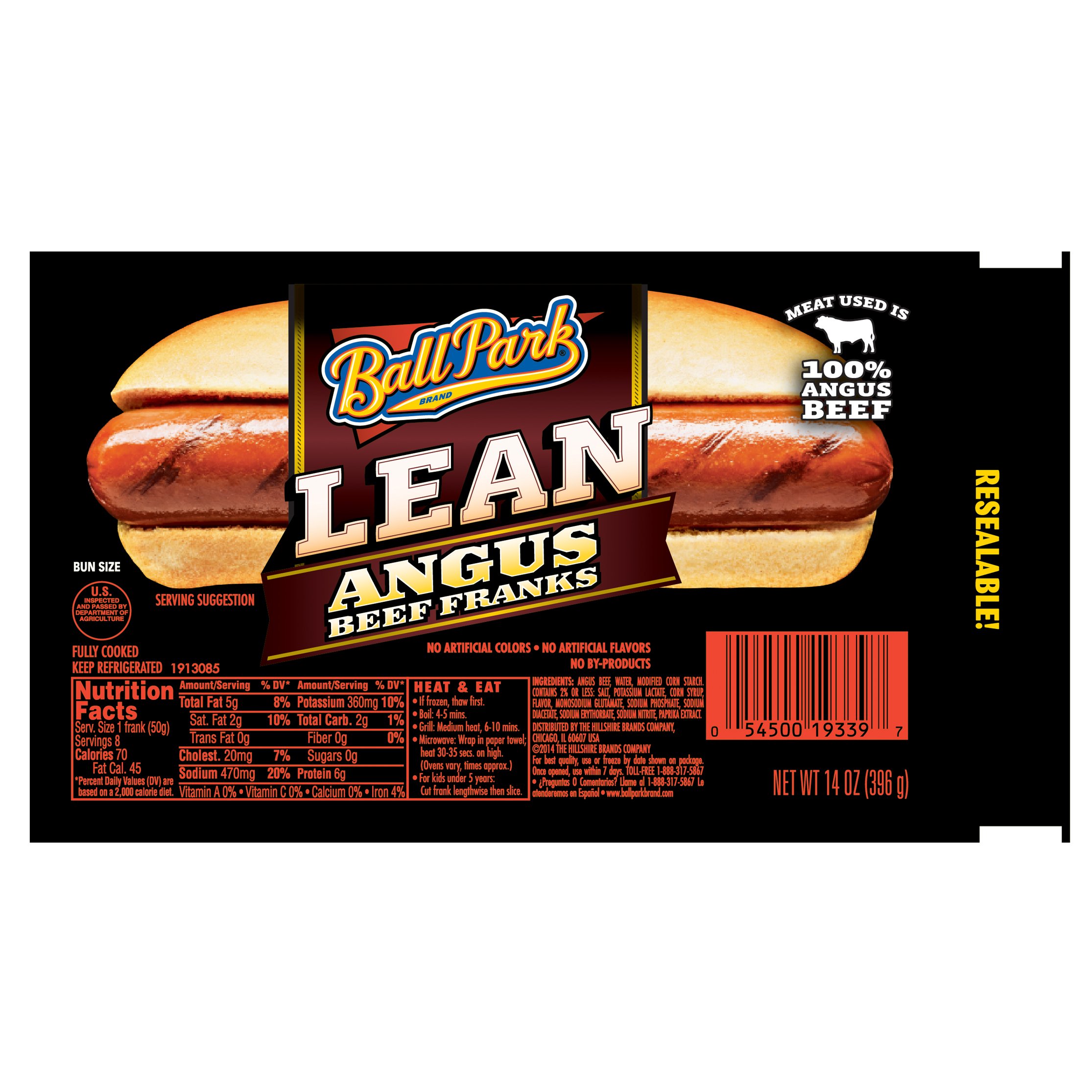 Ball Park Lean Angus Beef Franks - Shop Hot dogs at H-E-B