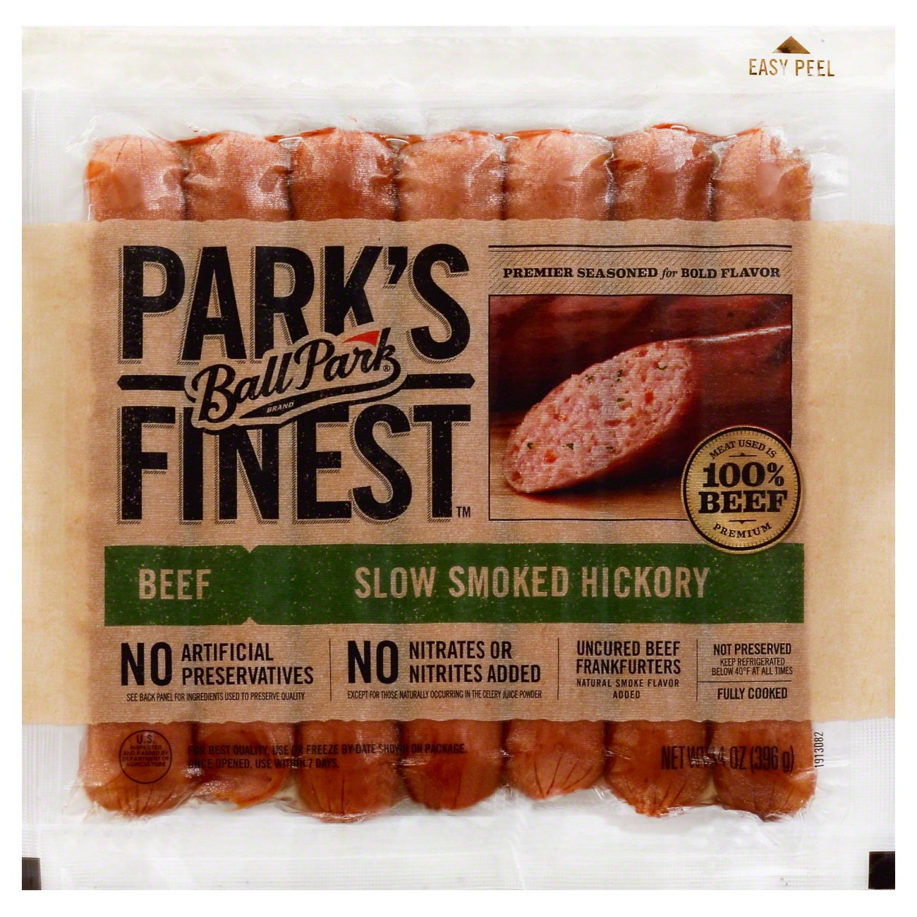 Ball Park Finest Beef Slow Smoked Hickory Frank - Shop Hot dogs at H-E-B