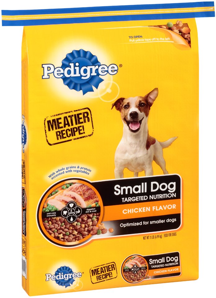 Pedigree Small Dog Targeted Nutrition Chicken Flavor Dry Dog Food ...