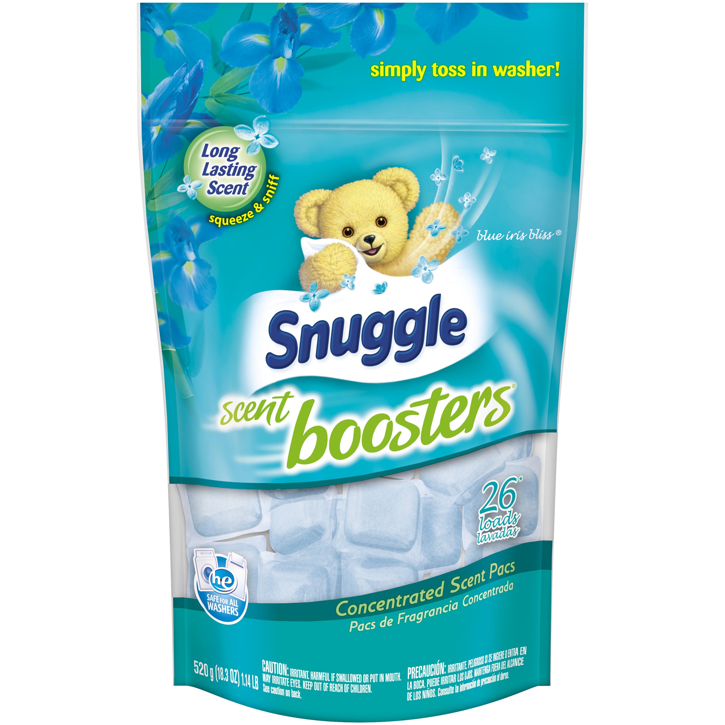 Snuggle Blue Iris Bliss In-Wash Scent Booster Pacs - Shop Fresheners at ...