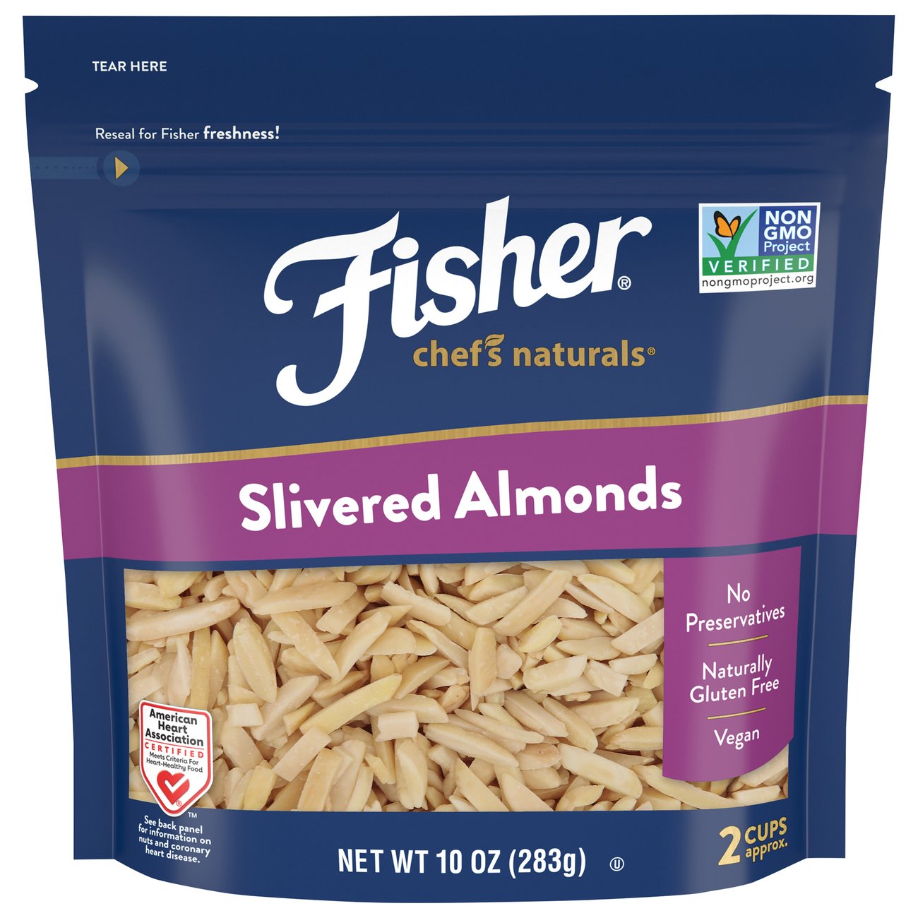 Fisher Slivered Almonds - Shop Nuts & seeds at H-E-B