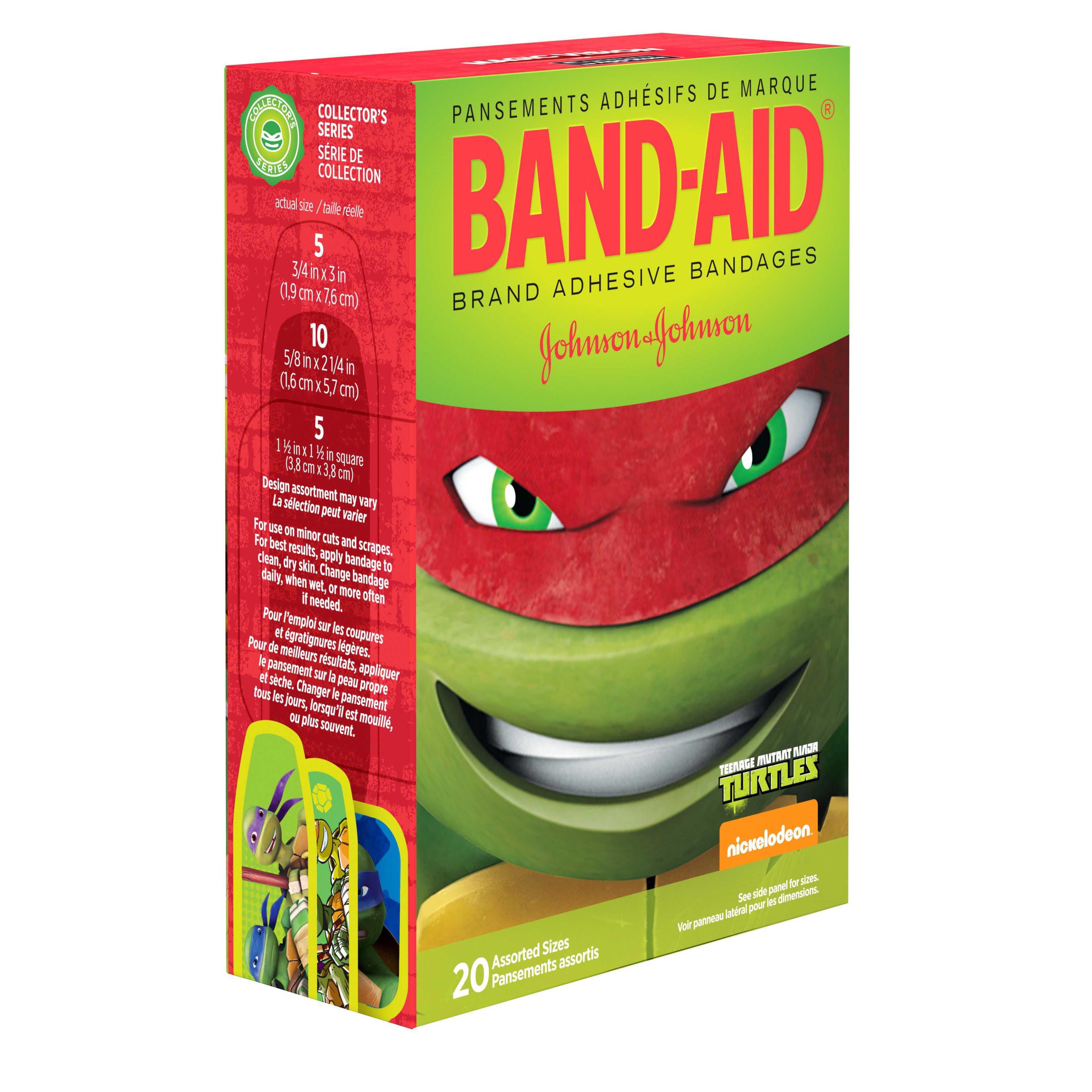 Band-Aid Brand Adhesive Bandages Featuring Nickelodeon Teenage Mutant ...