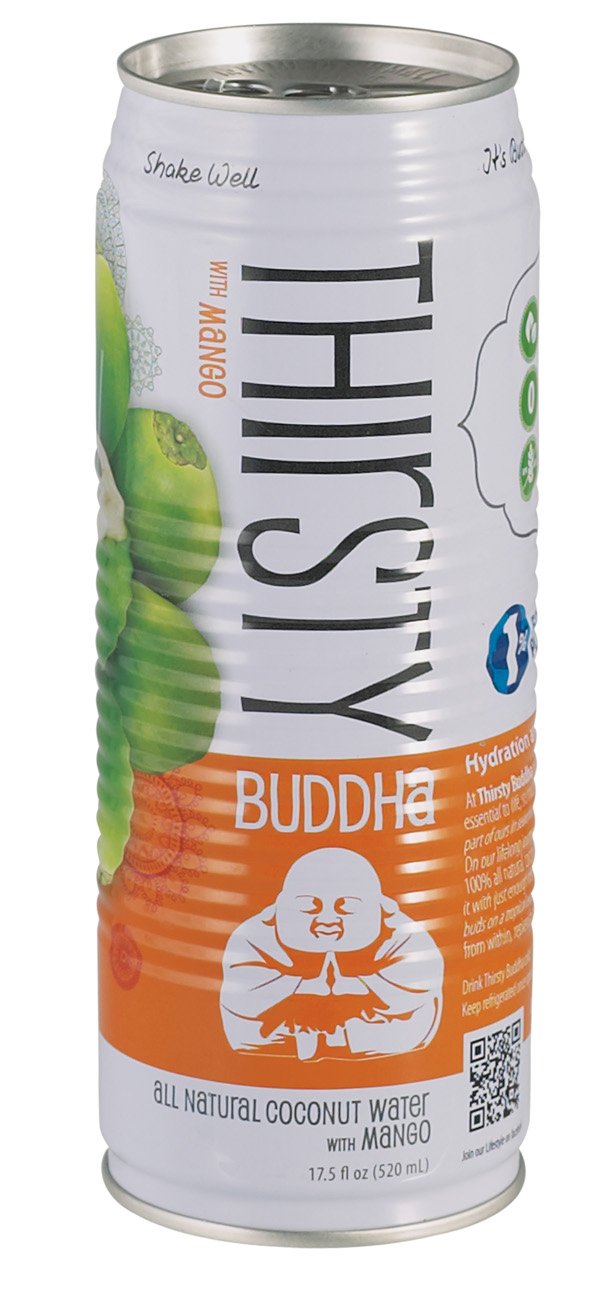 Thirsty Buddha Mango All Natural Coconut Water - Shop Coconut water at H-E-B