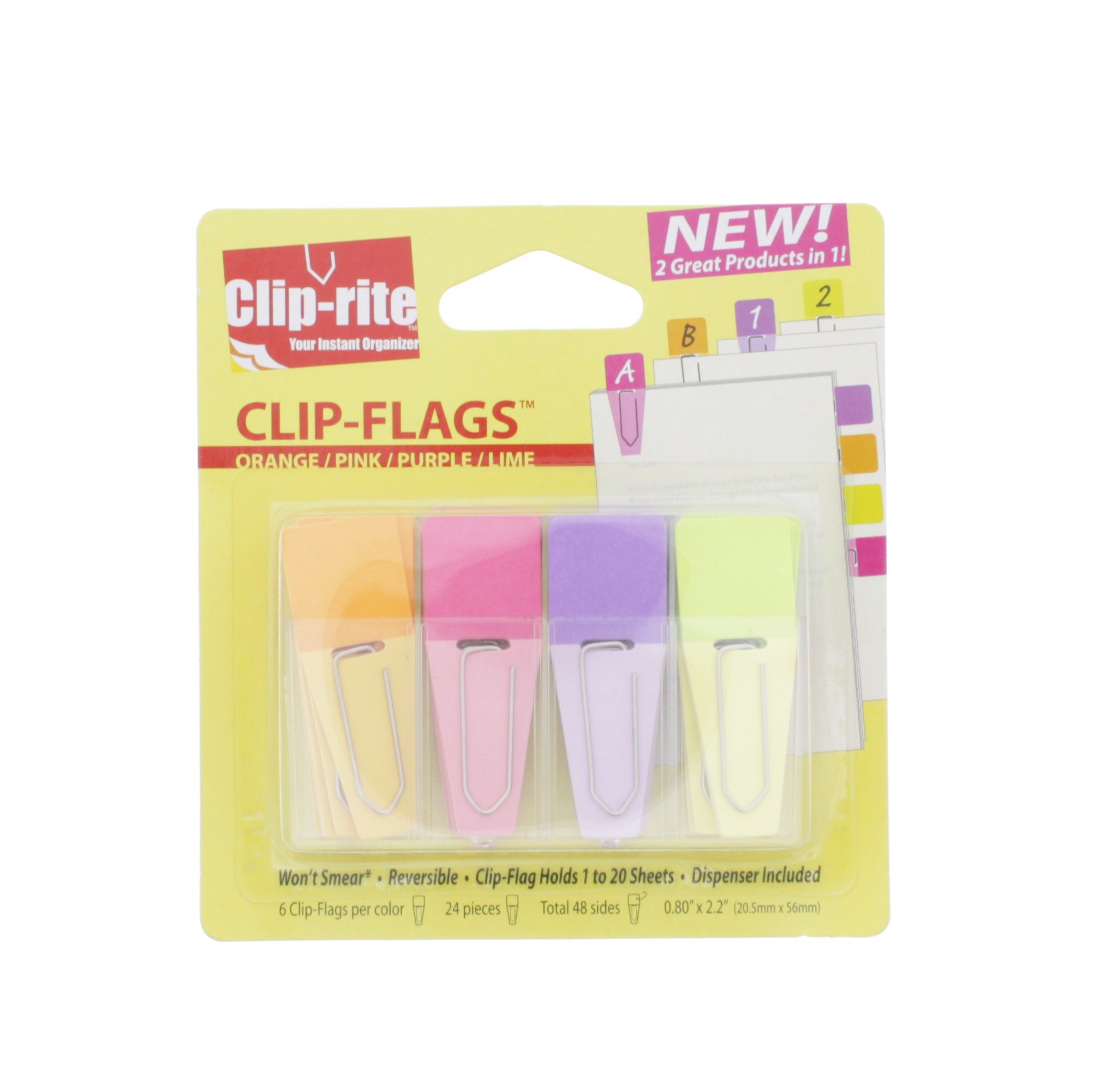 Clip-rite Clip-flags Solid Assorted - Shop Dividers & Labels at H-E-B