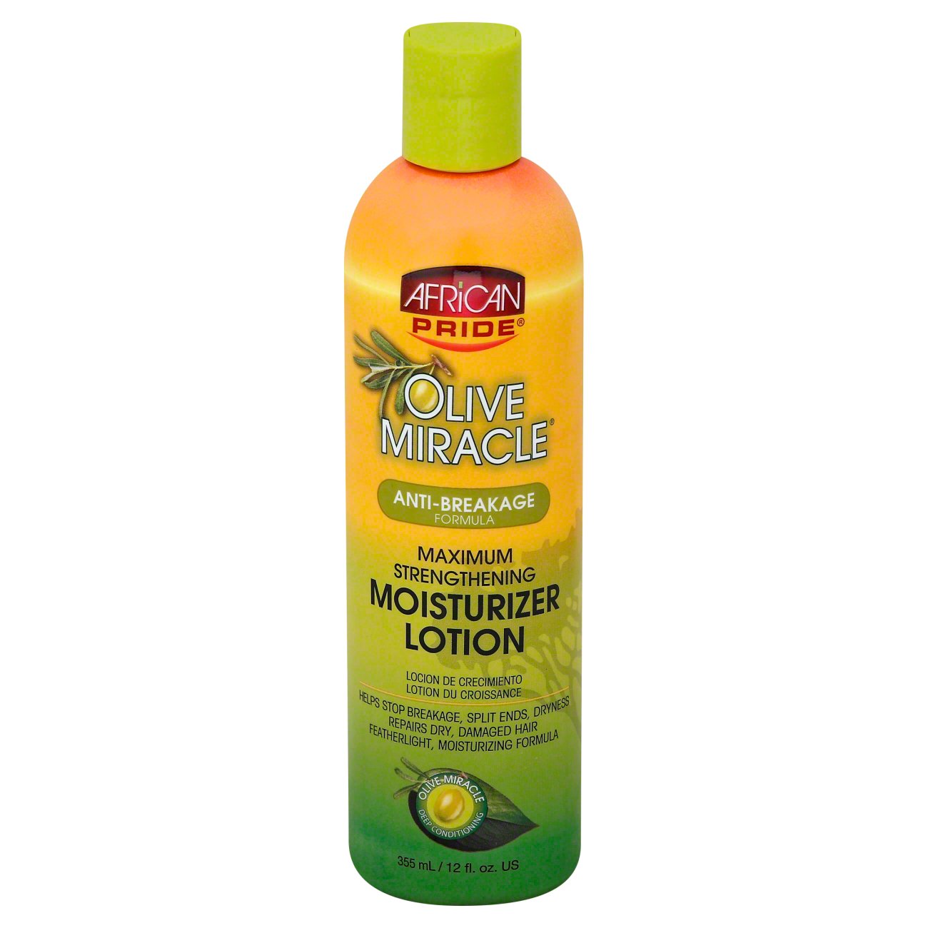 African Pride Olive Miracle Maximum Strengthening Moisturizer Lotion ...