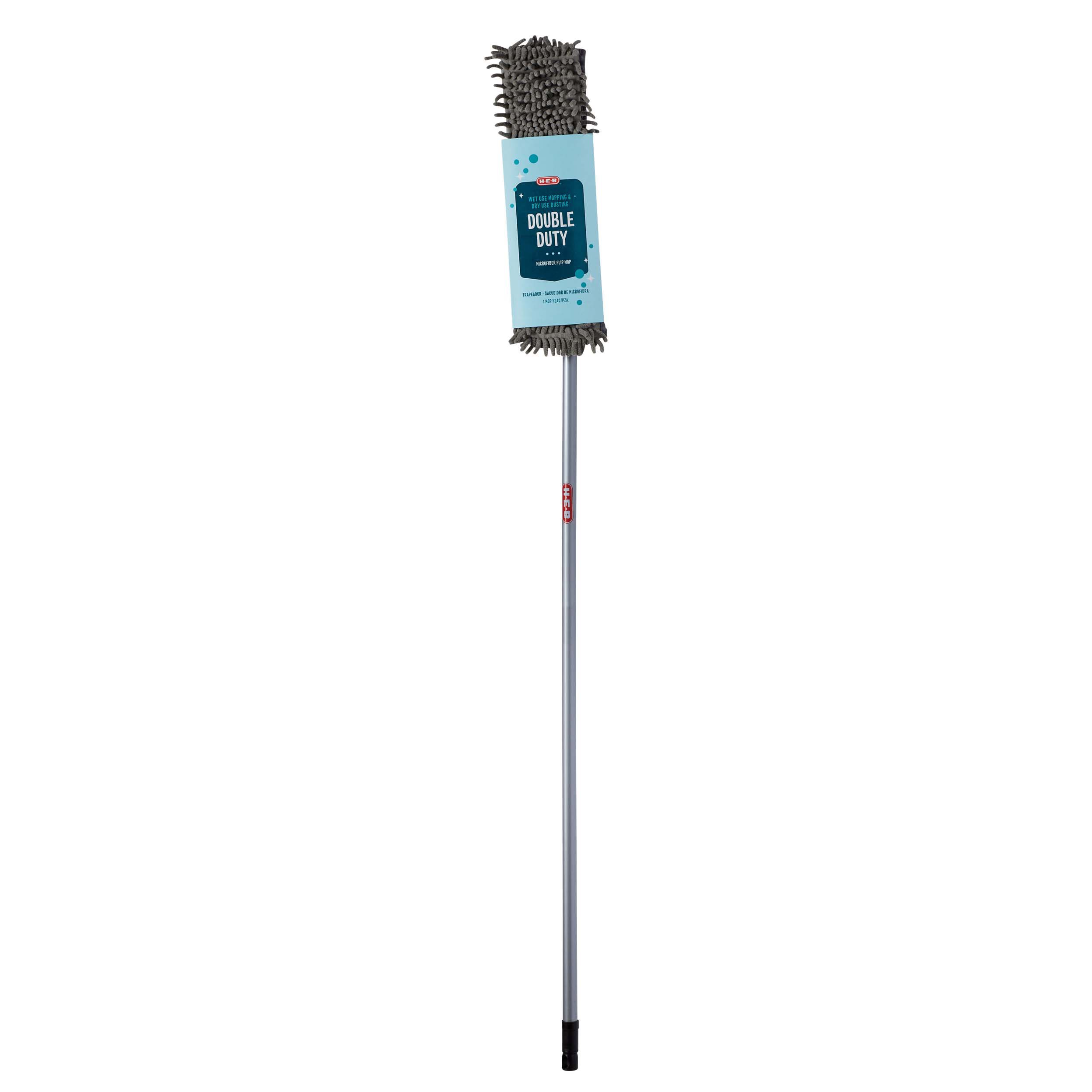H-E-B Deluxe Microfiber Flip Mop - Shop Brooms & dust mops at H-E-B