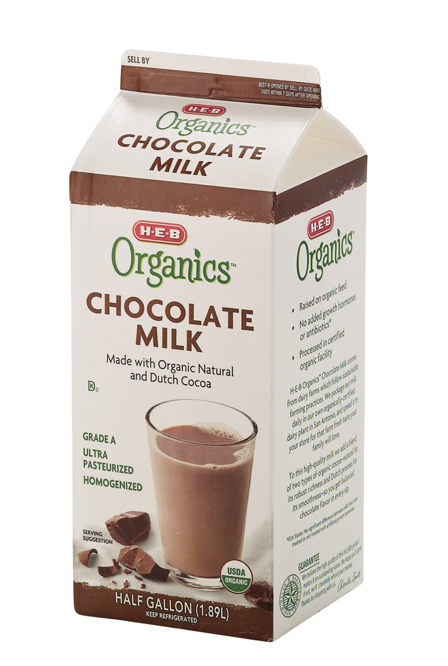 H-E-B Organics Chocolate Milk - Shop Milk at H-E-B