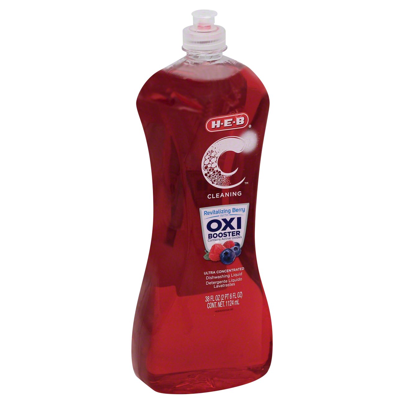 H-E-B Revitalizing Berry Oxi Booster Dishwashing Liquid - Shop Dish ...