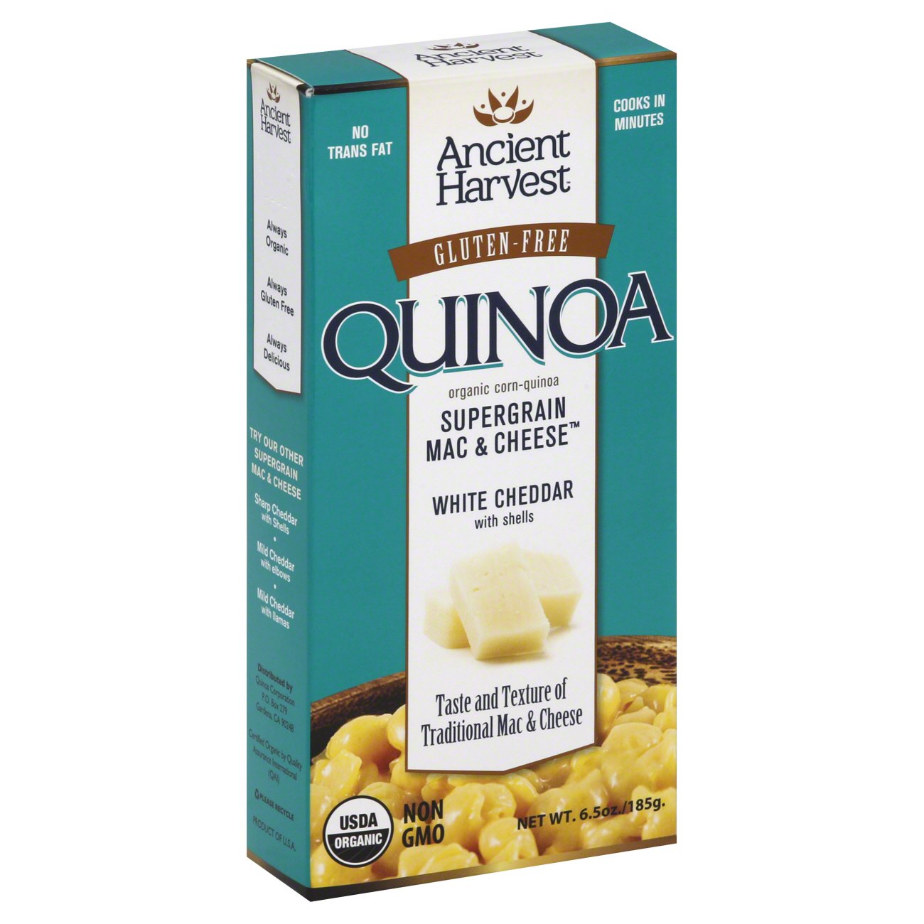 Ancient Harvest Quinoa Supergrain Mac & Cheese White Cheddar with ...