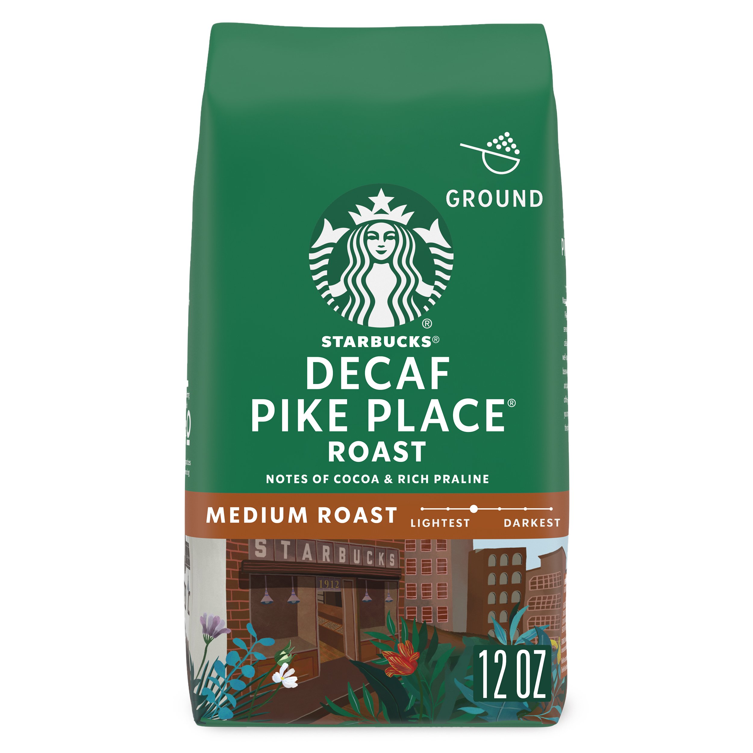 STARBUCKS Pike Place Roast Decaf Medium Roast Ground Coffee - Shop ...